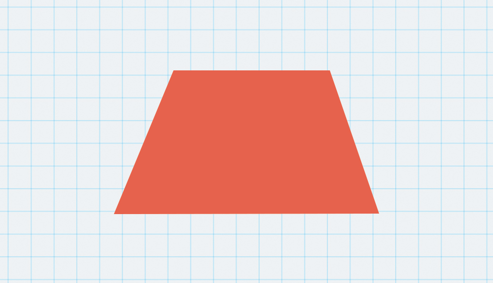 A trapezoid is a closed 2D figure with two parallel sides termed as bases. The non-parallel ...